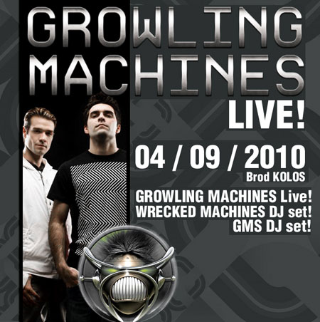 Growling Machines Live! Brod Kolos – CLUBBING.RS